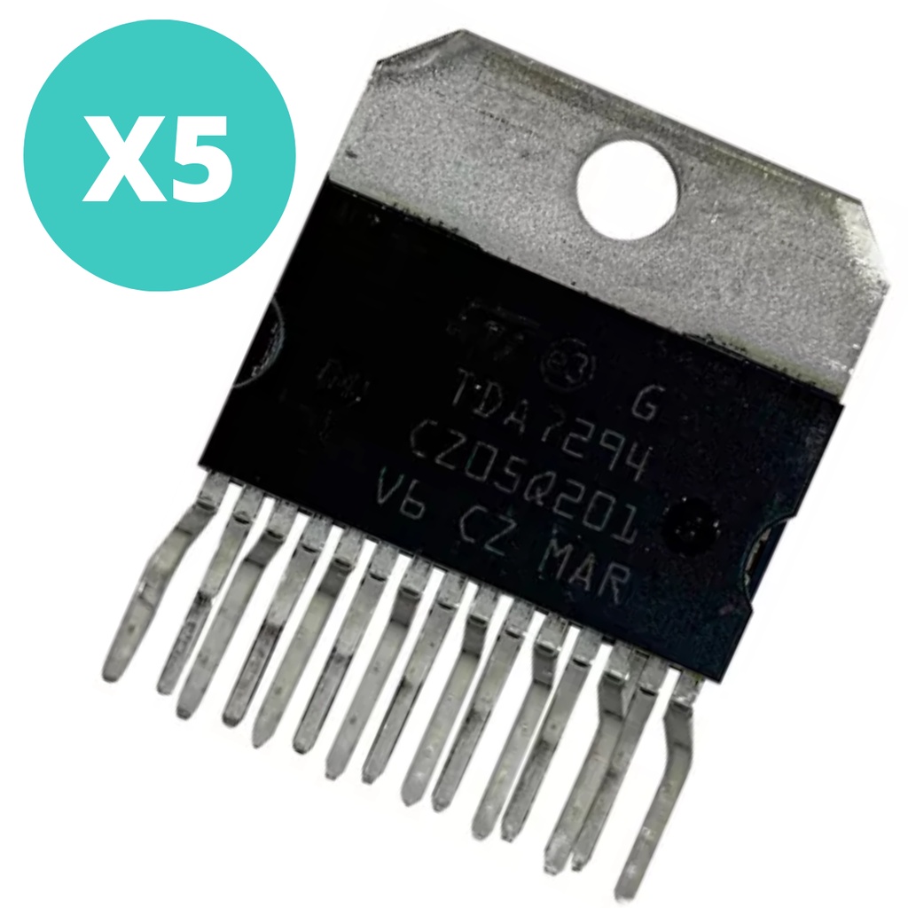 kIT 5 Circuito Integrado CI TDA7294 Para Amplificador 100w | Shopee Brasil