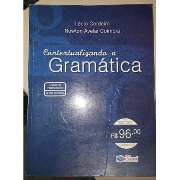 Contextualizando A Gramática - Volume Único - (Livro do Professor ...