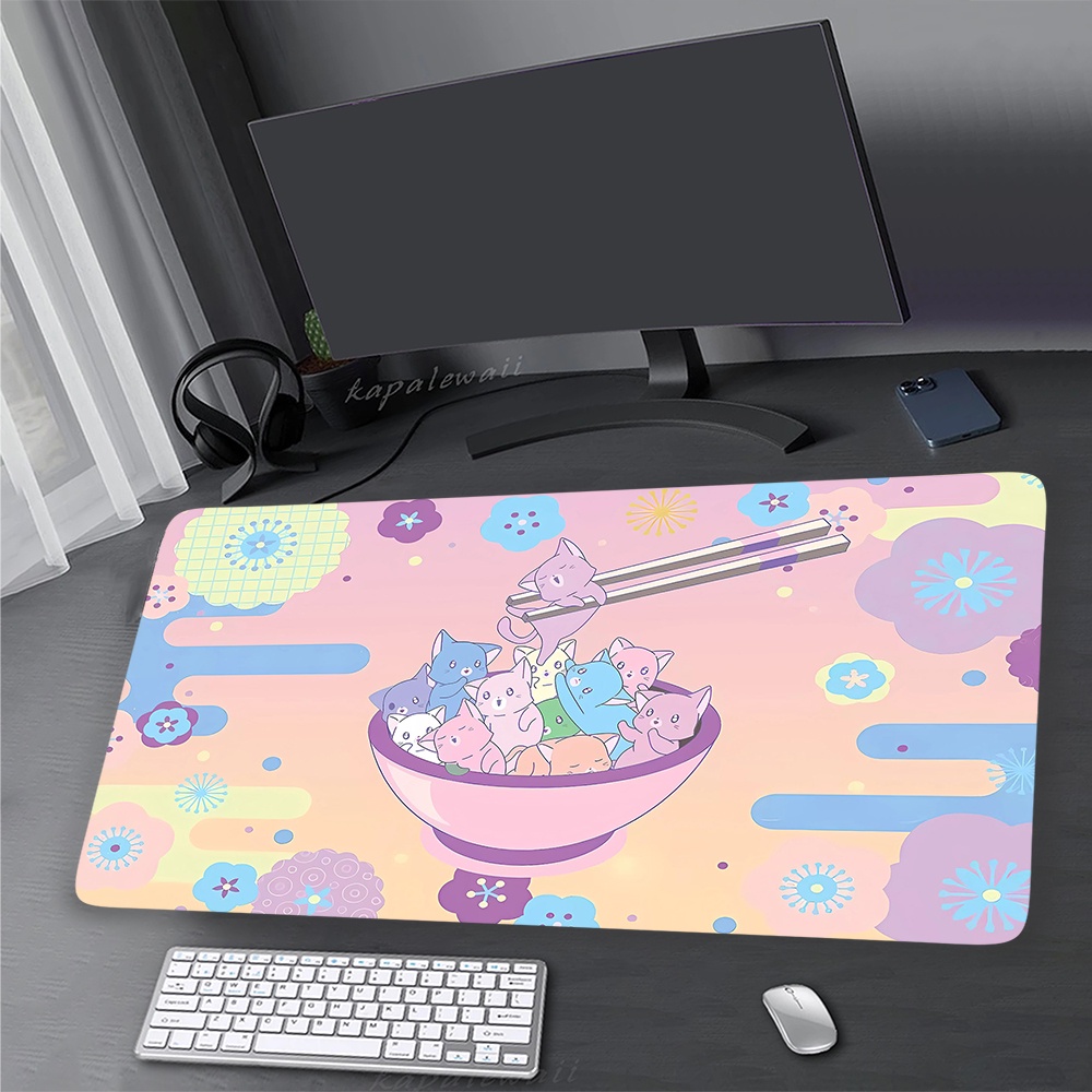 Kawaii Cute Gaming Mouse Pad Computador Tapete De Rato Grande Gamer ...
