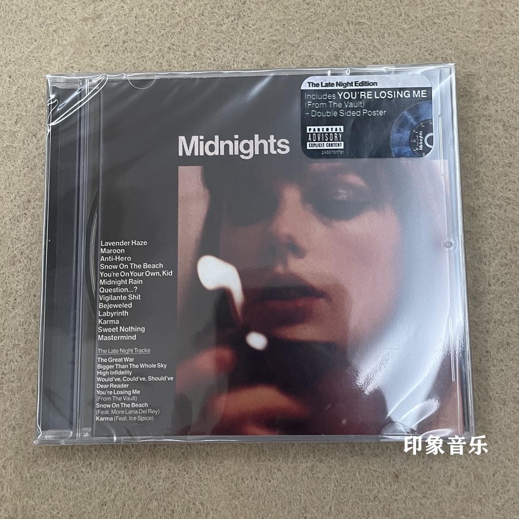 Premium Taylor Swift Midnights O Álbum De Cds Da Edição Noturna Final ...