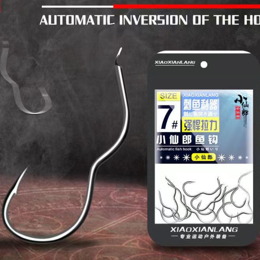 12pcs Anzol De Pesca Mata Kail Pancing Automático Anti-Running Fish ...