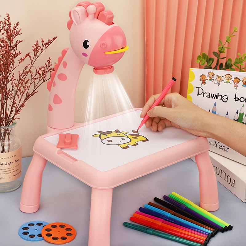 Projetor Infantil Led Mesa De Desenho De Arte Brinquedos Artesanato ...