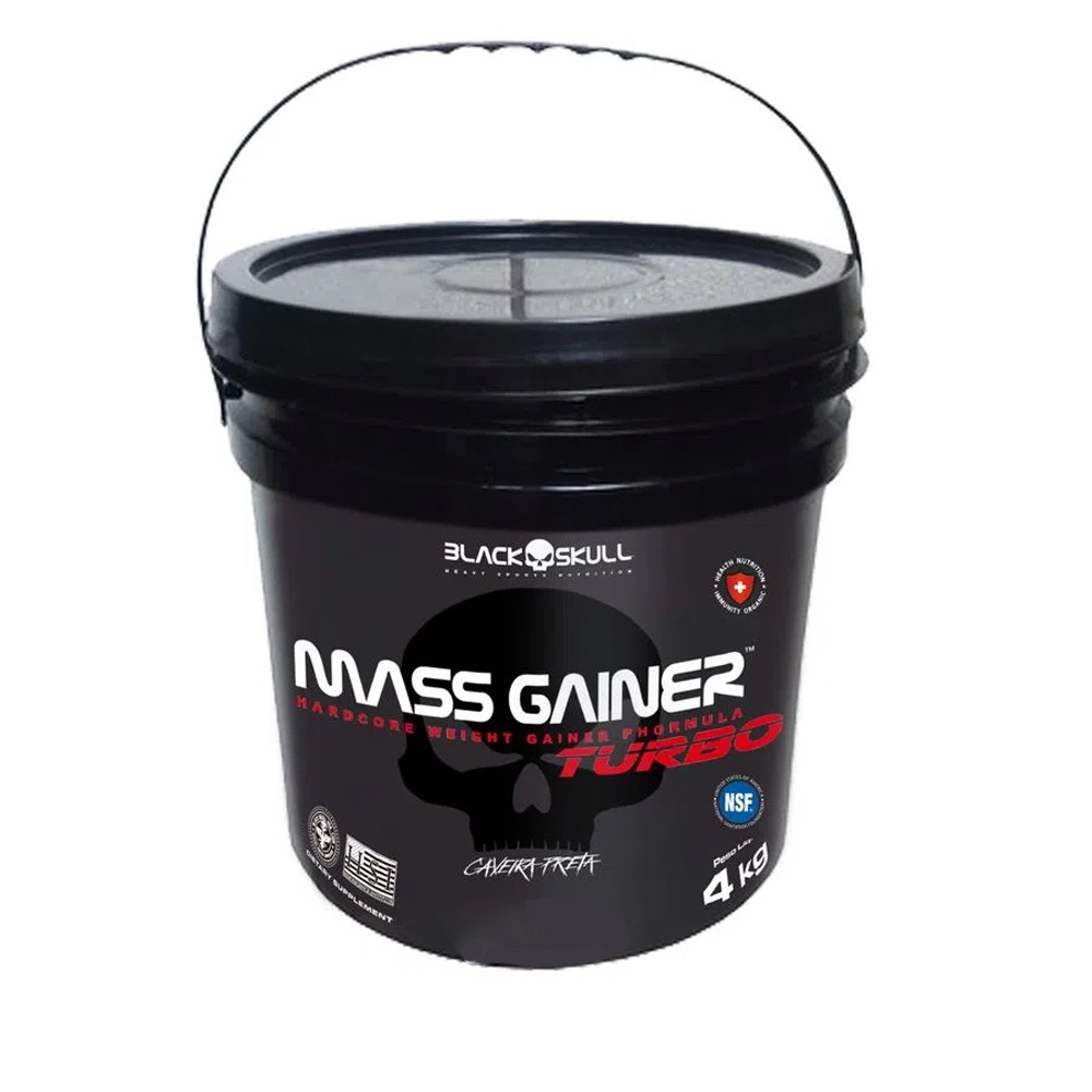 MASS GAINER TURBO 4kg - BLACK SKULL | Shopee Brasil