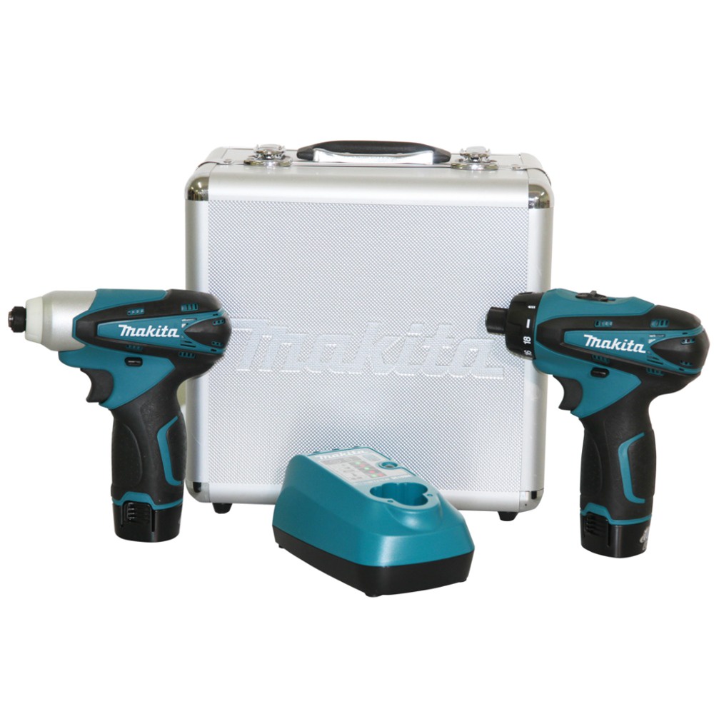 Combo Furadeira Parafusadeira DF030D + Parafusadeira de impacto 12V TD090D LCT203 - Makita (110V ...