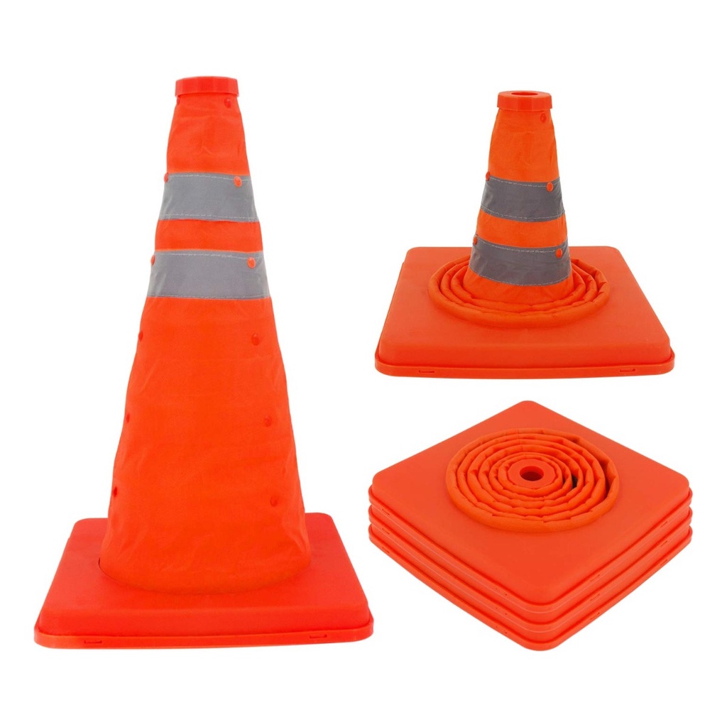 Novo -Cones De Estrada Refletivos Dobráveis De 70 Cm Cones Trafego GD ...