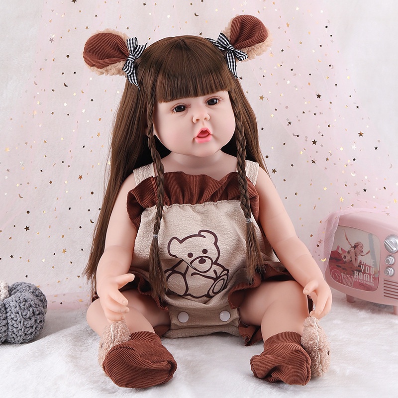 Novo produto de boneca crianças renasce 60cm mole menina boneca boneca ...
