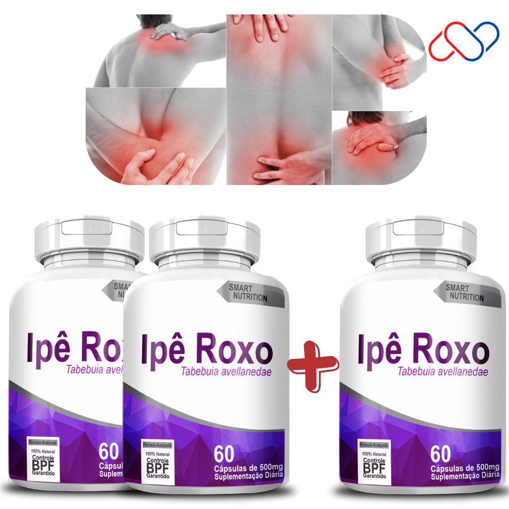 Compre 2 Leve 3 Ipê Roxo 500mg 60 Cápsulas | Shopee Brasil