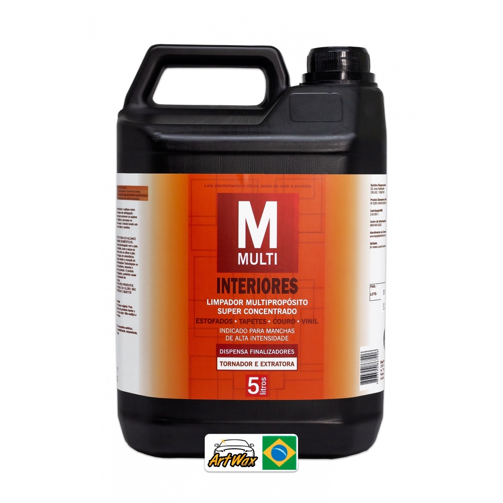 Easytech Multi Interiores 5l - Limpador Super Concentrado | Shopee Brasil