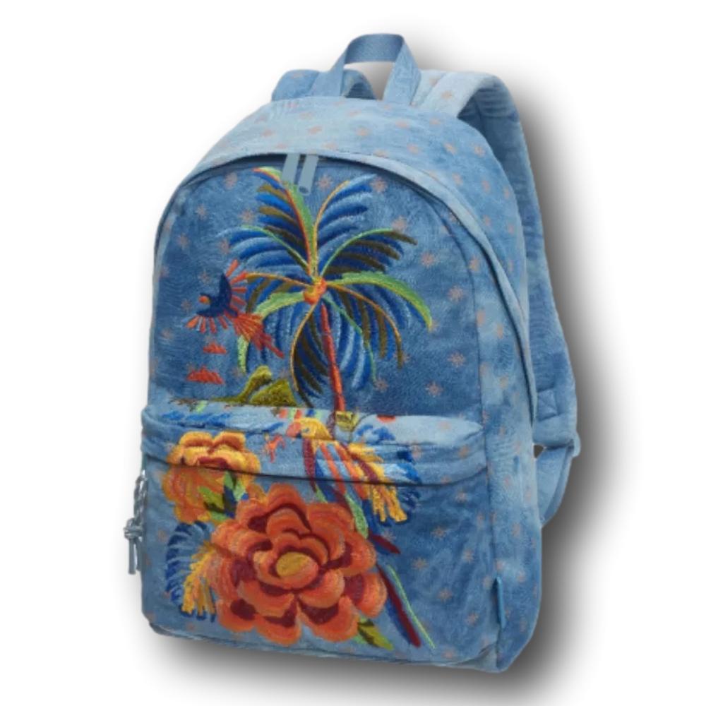 MOCHILA XODO FARM RIO DE COR JEANS - JEANS | Shopee Brasil