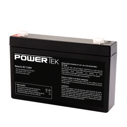 BATERIA POWERTEK 6V 12AH | Shopee Brasil
