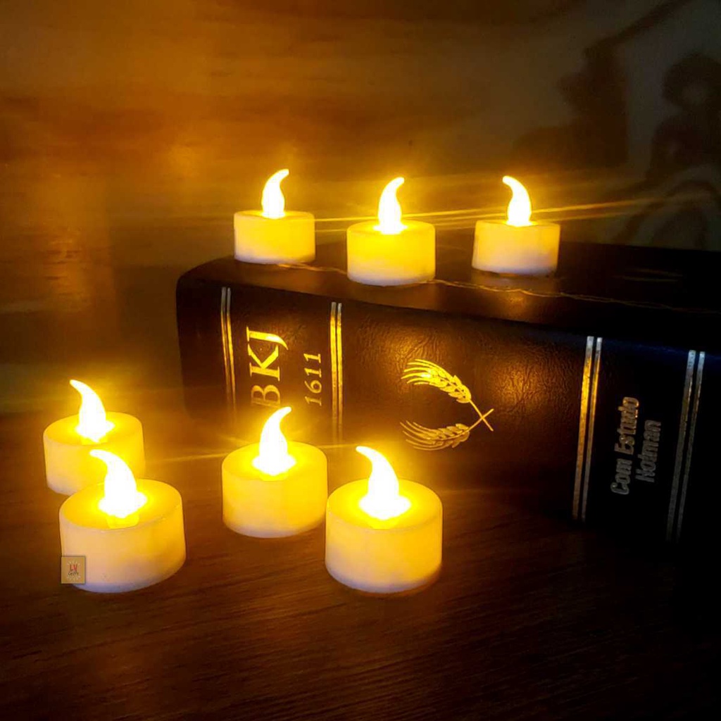 Kit 10 Mini Velas Led Eletrônica Luz Chama Viva Decorativa | Shopee Brasil