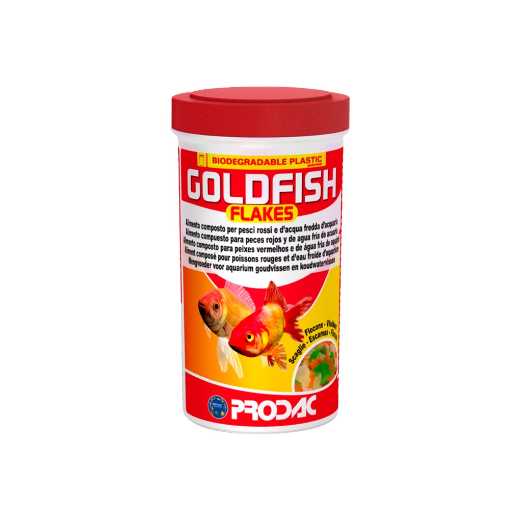 RACAO PRODAC GOLDFISH FLAKES 12G | Shopee Brasil