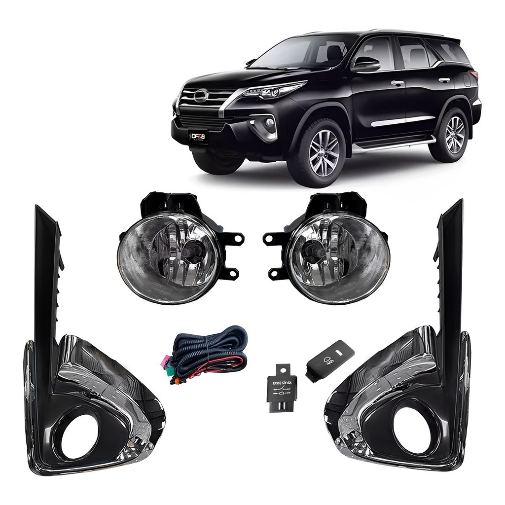 Kit Farol De Milha Com Moldura Hilux Sw4 2016 Á 2020 | Shopee Brasil