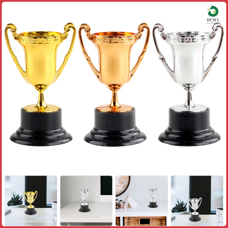 Mini Troféus Plástico Troféu Pequeno Simulado Decoração Estágio ...