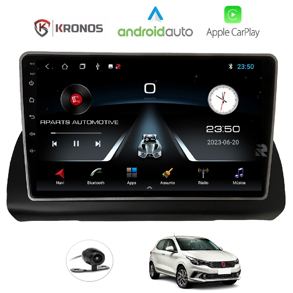 Kit Central Multimidia Kronos 9 Polegadas Android Fiat Argo Cronos | Shopee Brasil