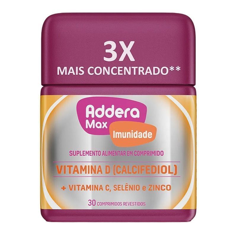 Addera Max Imunidade Vitamina D 30 comprimidos | Shopee Brasil