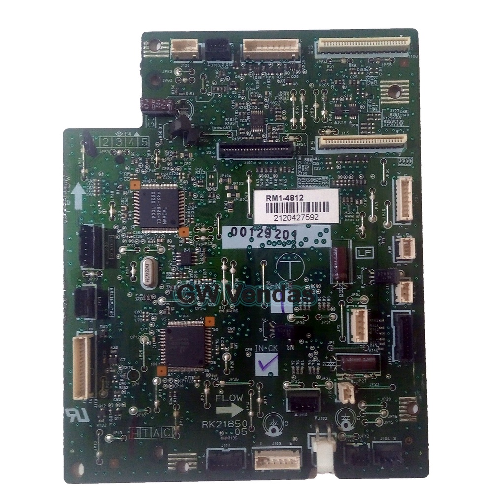 Placa DC Controler HP CP1215 CP1515 CP1518 - RM1-4812 | Shopee Brasil