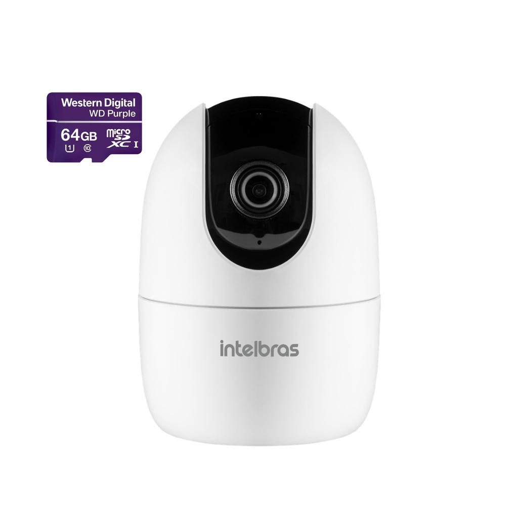 Camera Giratoria Ip Im4 Wifi Full Hd Intelbras + Cartao 64gb | Shopee ...