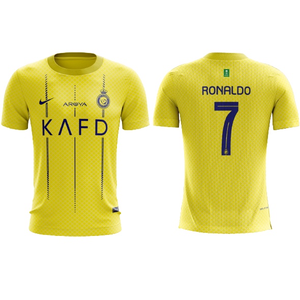 Camisa Al nassr Cristiano Ronaldo CR7 Lançamento Futebol torcedor 2023/ ...