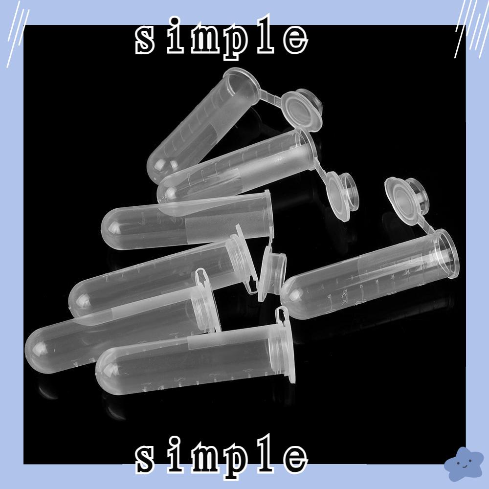SIMPLESHOP 20PCS 5ml Centrifuge Tube Container Scale Lab Pequeno Frasco | Shopee Brasil