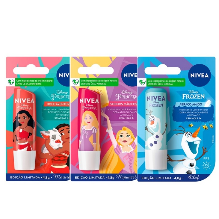 Hidratante Labial infantil Disney Nivea 4,8g | Shopee Brasil