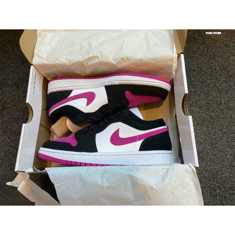 Air Jordan 1 Flor de Cacto Preto Baixo Dc0774 005 Mulher Rosa Negra ...