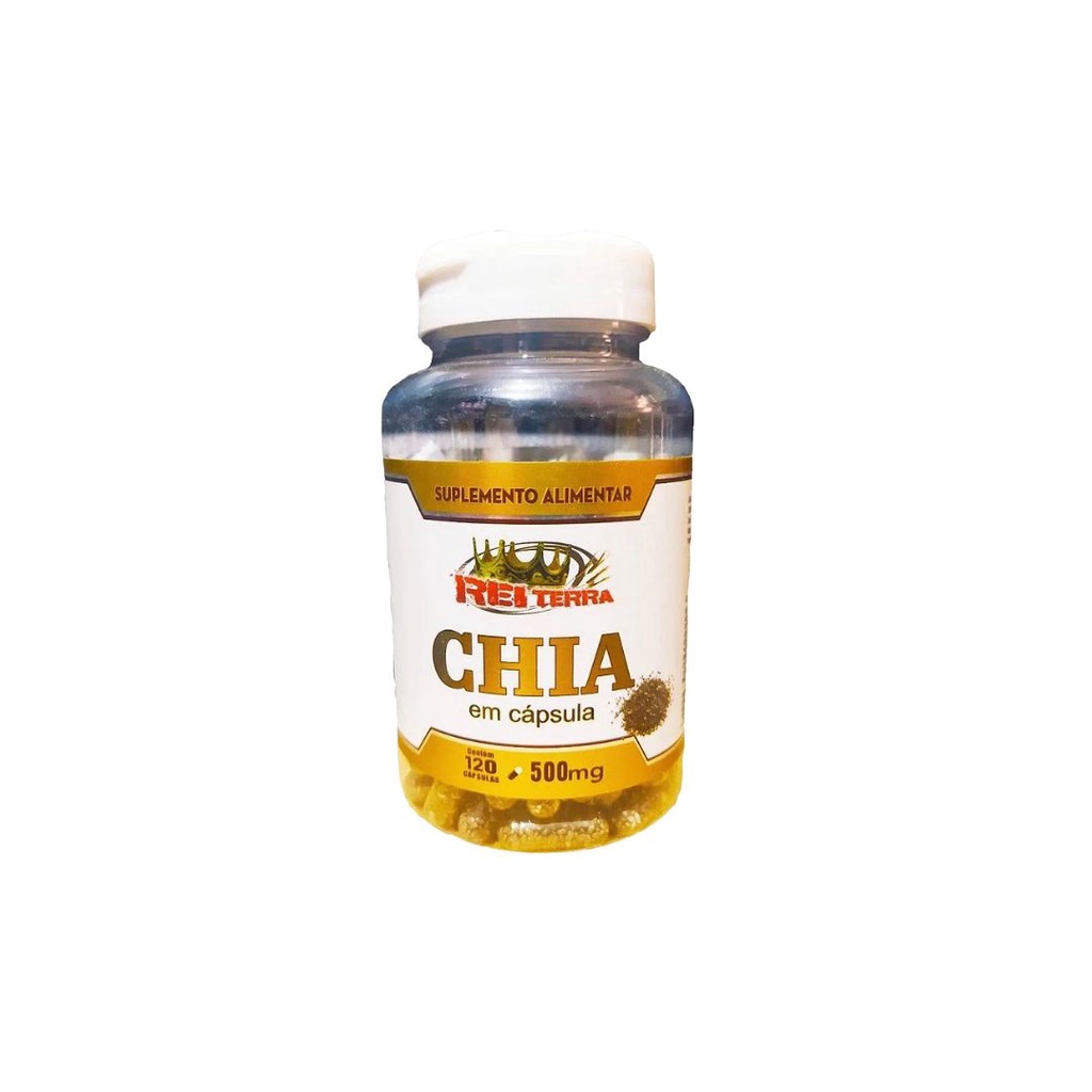CHIA EM CÁPSULAS 500MG - POTE COM 120 CÁPSULAS | Shopee Brasil