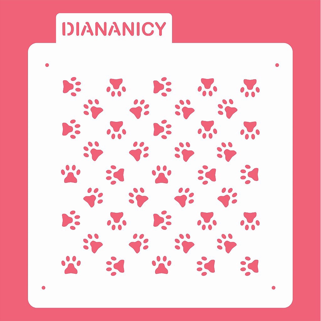 Estêncil Diananicy Nº 83 - Stencil Patinha | Shopee Brasil