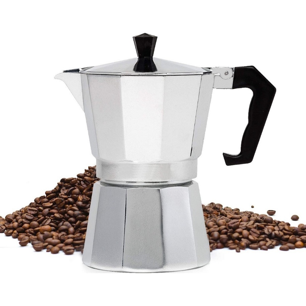 Cafeteira Italiana Tradicional Moca Faz 3 Xicaras Moka Café Expresso ...