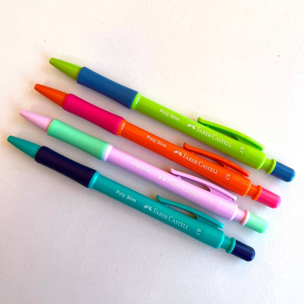 Lapiseira 0.7 Poly Slim Faber-Castell | Shopee Brasil