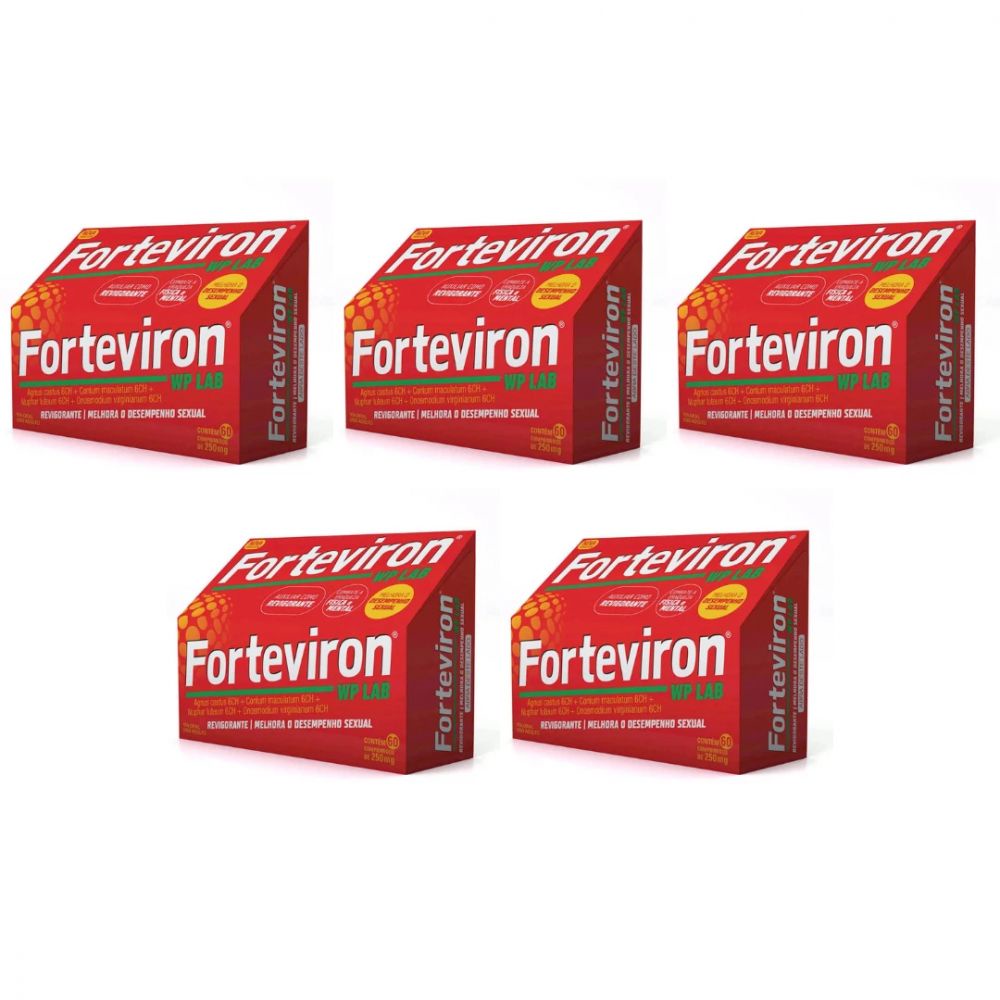 Kit 5 Forteviron Wp Lab 250mg 60 Comprimidos | Shopee Brasil
