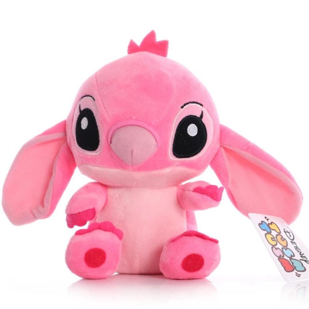 Pelúcia Stitch Rosa Angel Boneco Filme Lilo E Stitch 20cm Disney ...