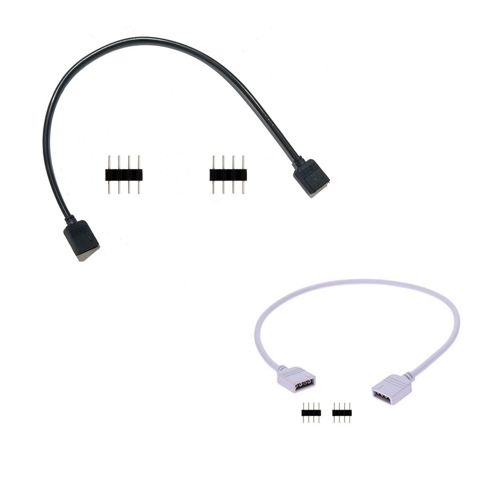 Cabo Extensor Rgb 4 Pinos - 50cm + Conector 4 Pinos | Shopee Brasil