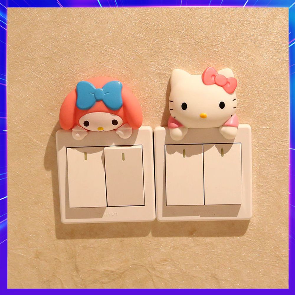 Desenho Animado 3D Autocolante De Interruptor Criativo Fofo Sanrio Room ...
