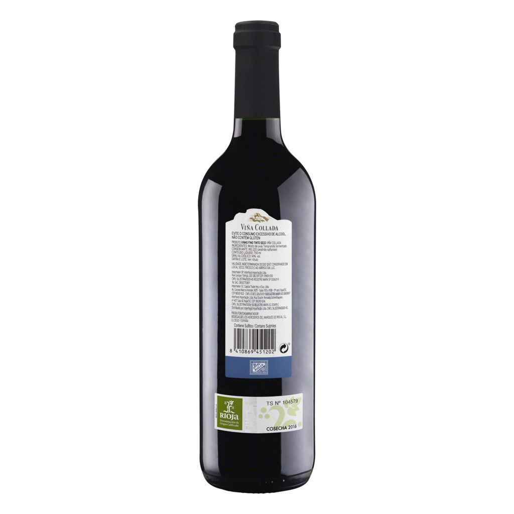 Vinho Tinto Vina Collada by Marques de Riscal 750ml | Shopee Brasil
