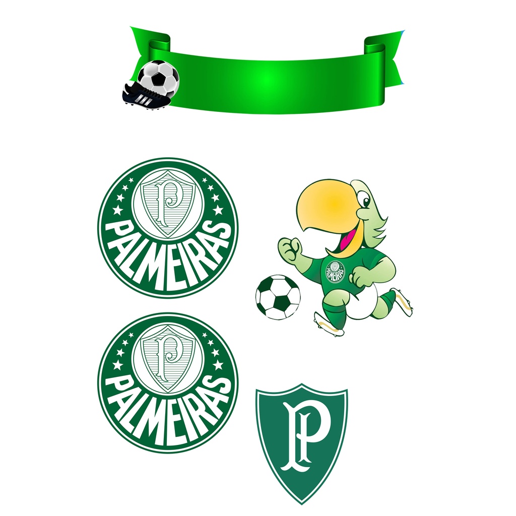 Topo Topper de Bolo PALMEIRAS | Shopee Brasil