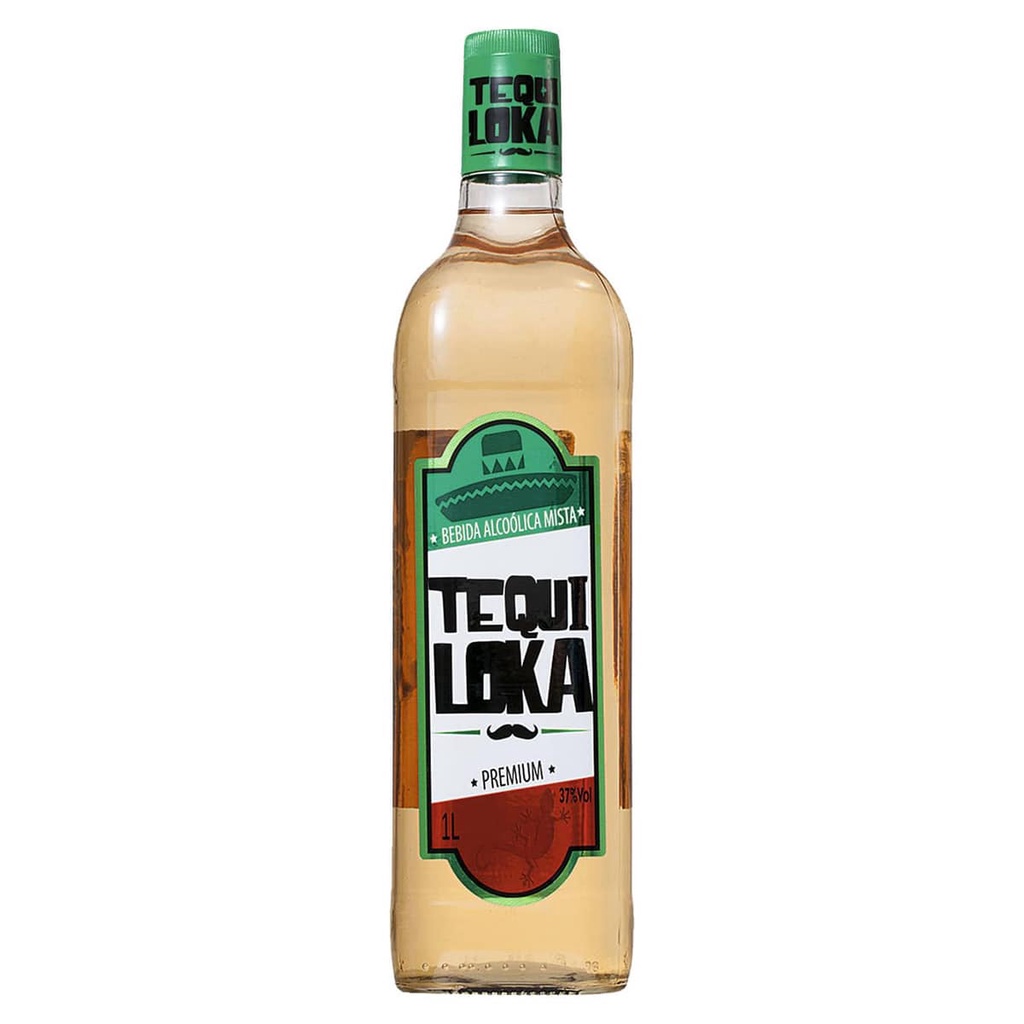 Tequila Tequiloka Gold Ouro Bebida Mista Shot Drinks 1 Litro | Shopee ...