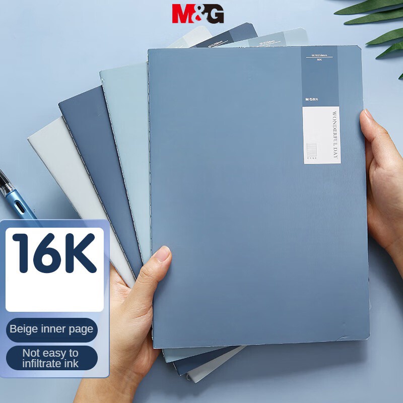 M & G Papelaria 16K/40 Folhas Caderno Sutura Livro B5 Bloco De Notas De Alto Valor De Perguntas ...