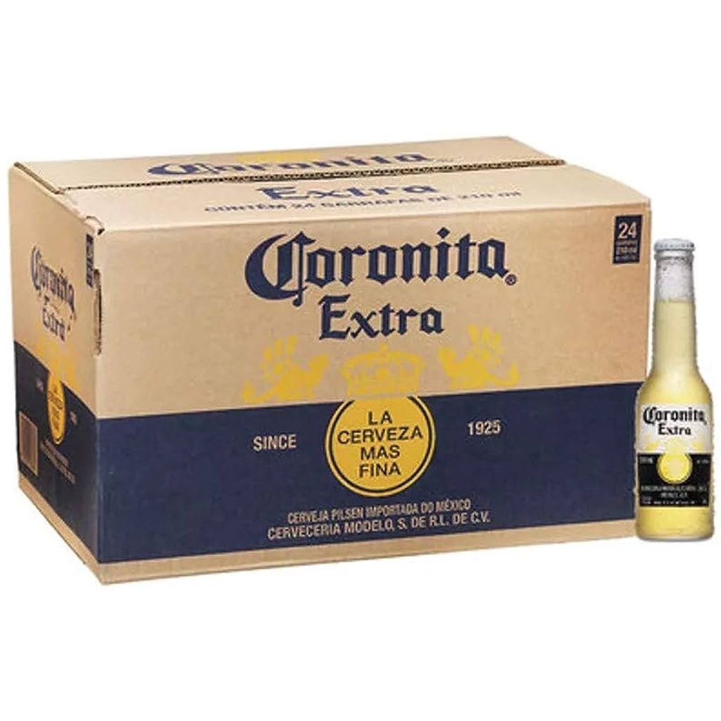 Cerveja CORONITA Extra Long Neck 210ml (24 garrafas) | Shopee Brasil