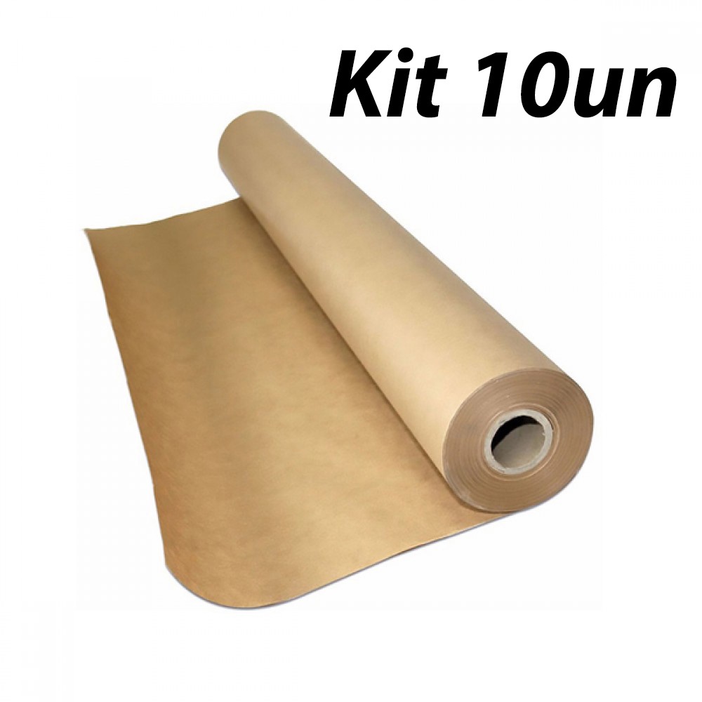 Papel Semi Kraft Pardo Kit 10un Rolo Bobina 60cm 2kg | Shopee Brasil