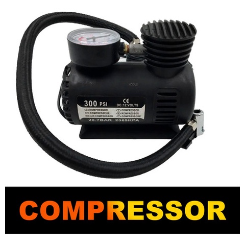 COMPRESSOR DE AR MINI 12V AUTOMOTIVO 300 PSI PARA ENCHER PNEU BEXIGA | Shopee Brasil