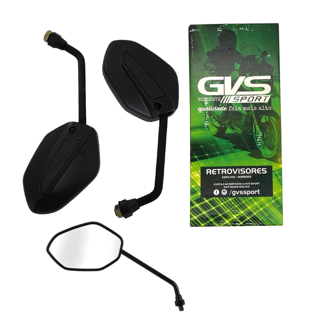 Retrovisor Mini Cg Fan 160 Start 160 Titan 160 ano 2018 2019 2020 2021 ...