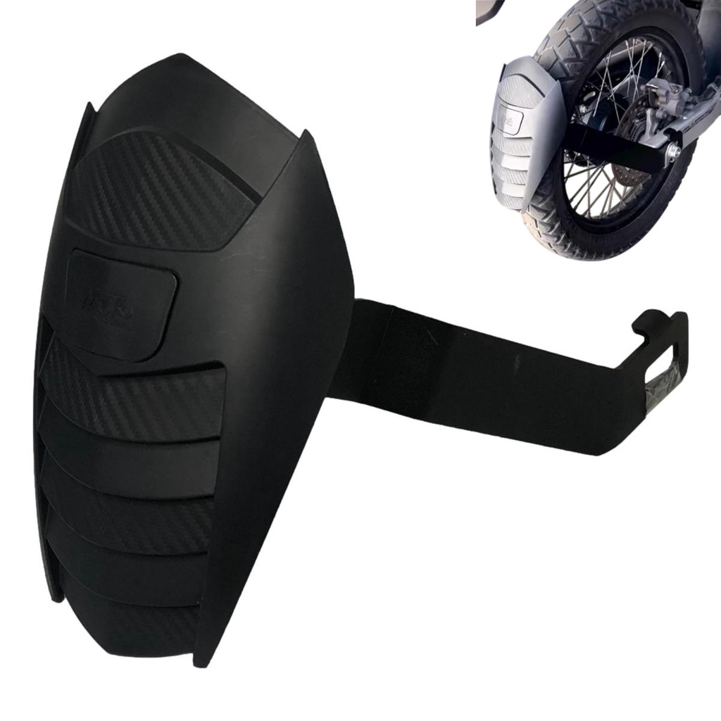 Paralama Traseiro Anti Spray Moto Nxr 160 Bros 160 Xre 190 todos os anos Corta Neve Honda ...