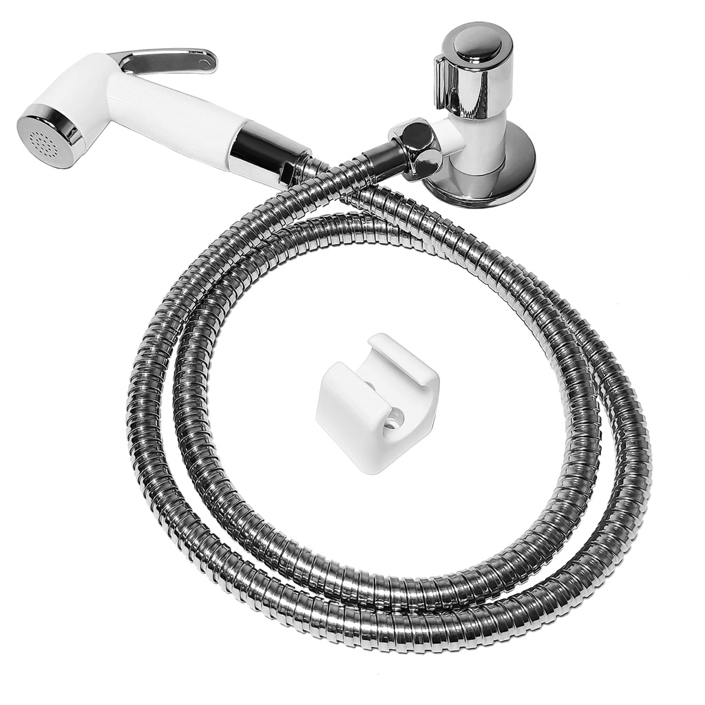 Ducha Higiênica ABS 1/4 de volta C8 Pop Gatilho Branco chuveirinho ...