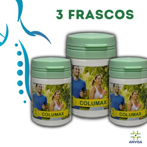 3 Frascos Columax Original 100mg 15 Cápsulas Cada Frasco - Natural ...