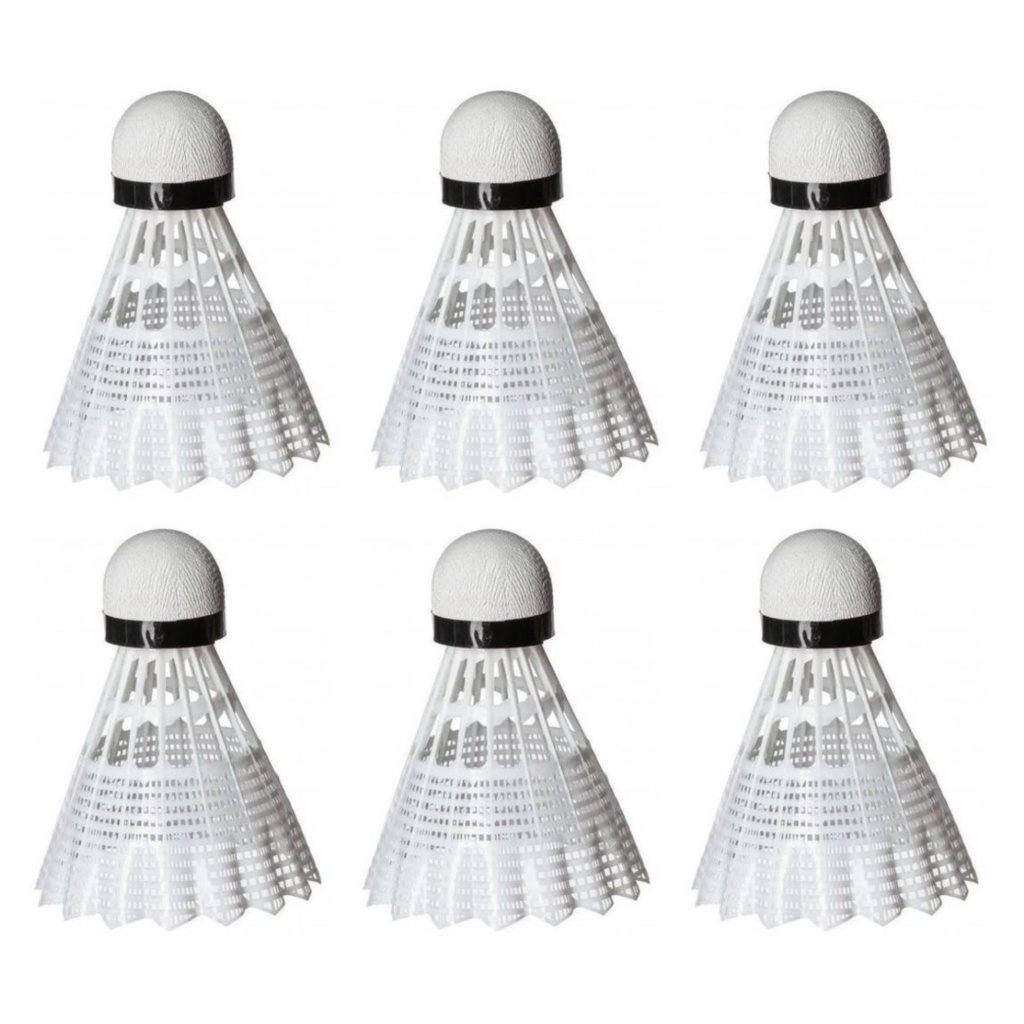 Peteca de Badminton C/6 Petecas Nylon e Cortiça Master | Shopee Brasil