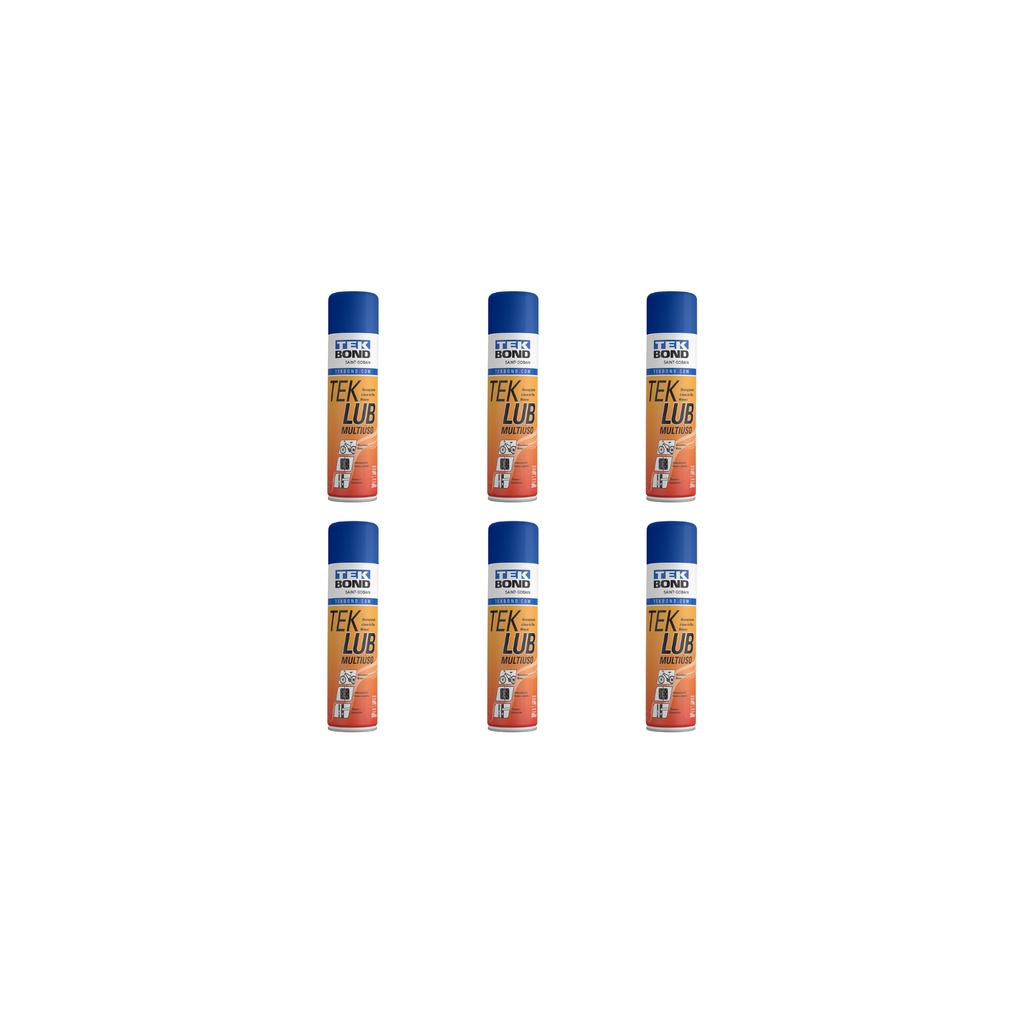 Kit Com 6 TEK LUB DESENGRIPANTE 300ML/ 150G | Shopee Brasil