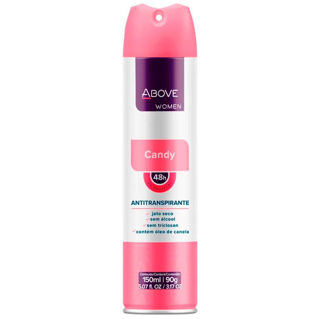 Desodorante Aerosol Above Women Candy 150ml | Shopee Brasil