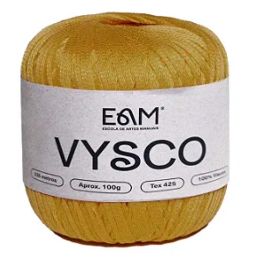 Fio Vysco Anne Galante 100% Viscose - 021 - Mostarda | Shopee Brasil