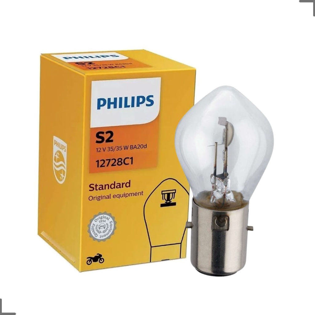 Lâmpada Farol S2 12v 35w Philips | Shopee Brasil